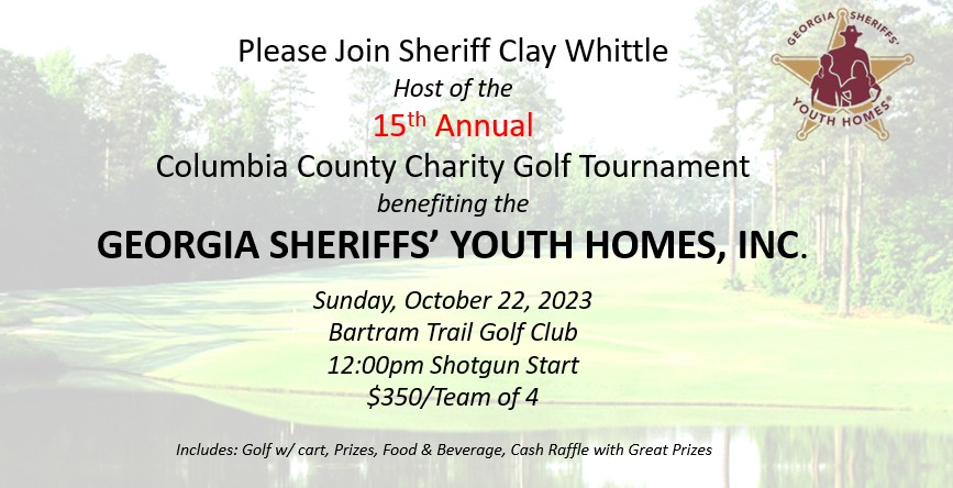 Columbia County Charity Golf Tournament – Georgia Sheriffs' Youth Homes